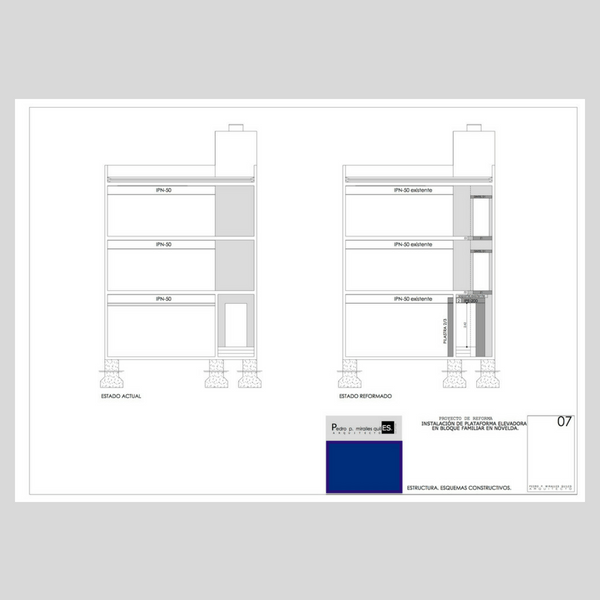 Proyecto descargable para instalar ascensor en edificio
